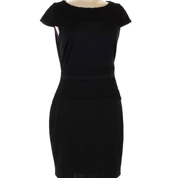 Andrew Marc | Dresses | Marc New York By Andrew Marc Black Lace Knit ...